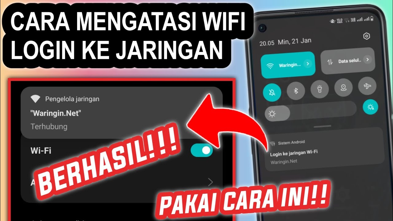 Cara Mengatasi Wifi Login Ke Jaringan | Cara Mengatasi Wifi Perlu Login ...