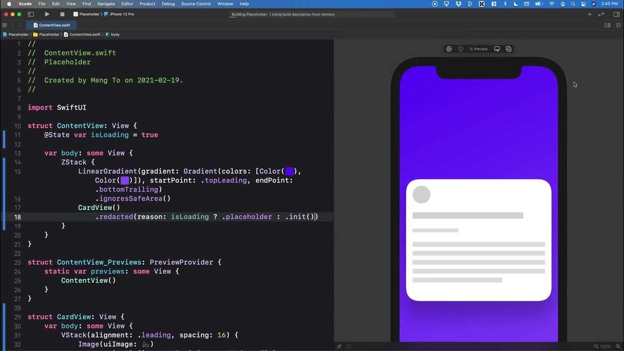 [SWIFTUI HANDBOOK] 042 Redacted Placeholder - YouTube