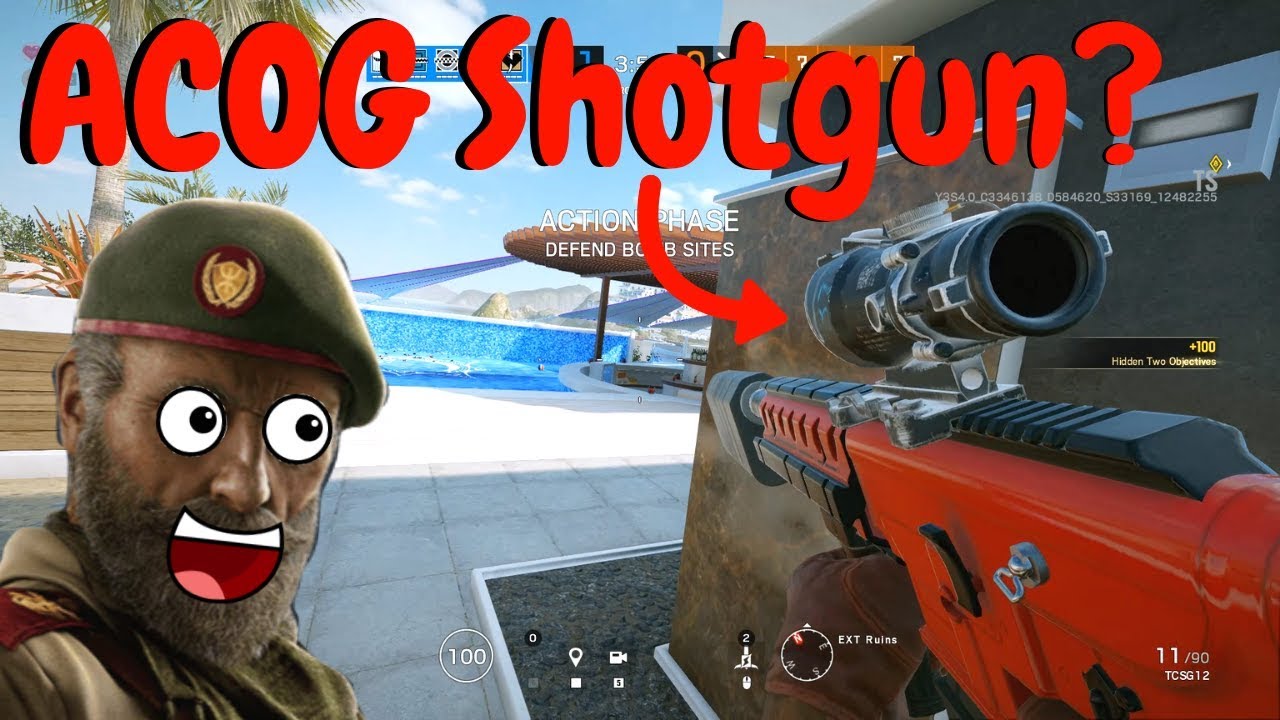 ACOG Shotgun OP in Rainbow Six Siege (TS Gameplay) - YouTube