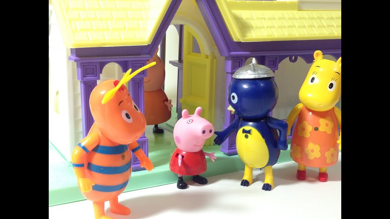 Backyardigans Nickelodeon Pablo e Peppa Pig musica vão caçar borboleta ...
