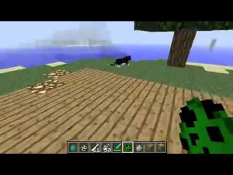 Minecraft Ocelot vs Wolf - YouTube