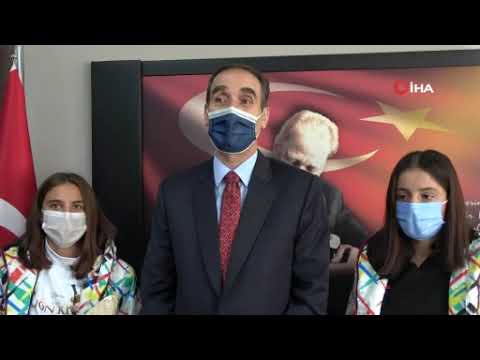 Müdür Kıvanç, kayak yarışmasından dereceyle dönen sporcuları tebrik etti