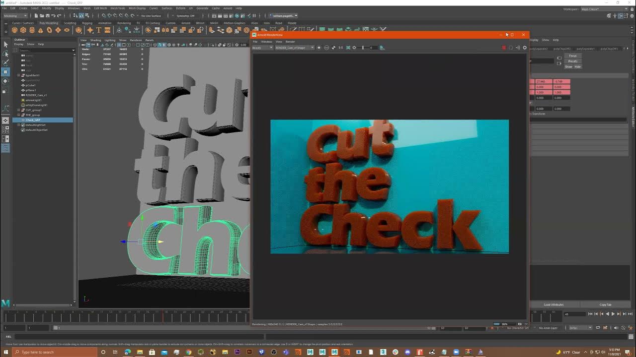 Autodesk Maya - Create Logo Letters (Animation of Fonts)pt2 - YouTube