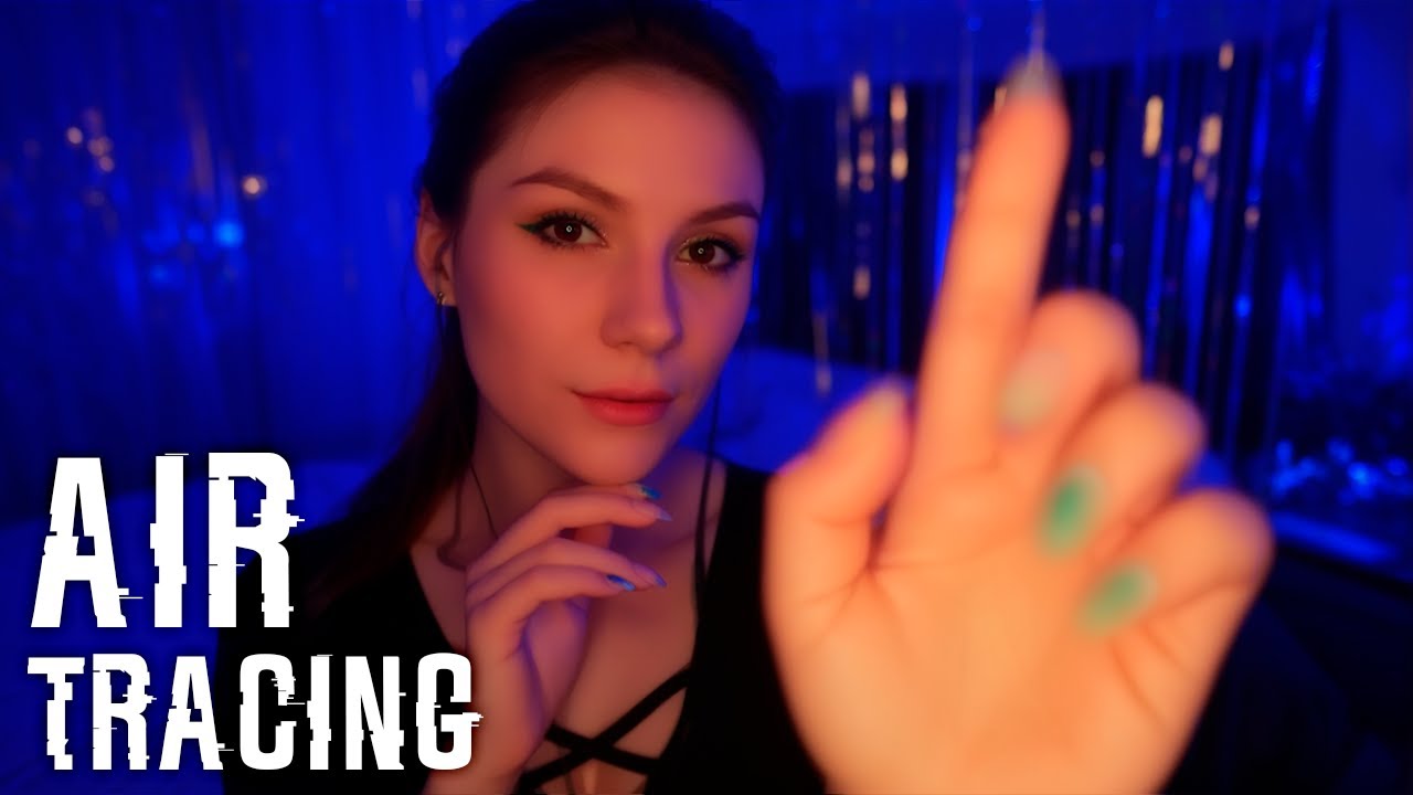 ASMR Air Tracing 💎 Whisper, Hand Sounds, Tongue Clicking, Hand ...