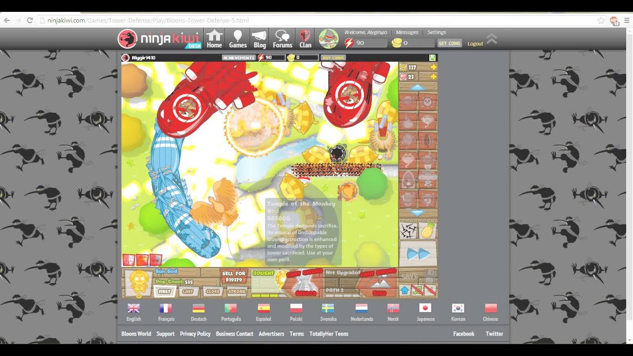 Level 99-100 Bloons Tower Defence 5 Easy Mode - YouTube