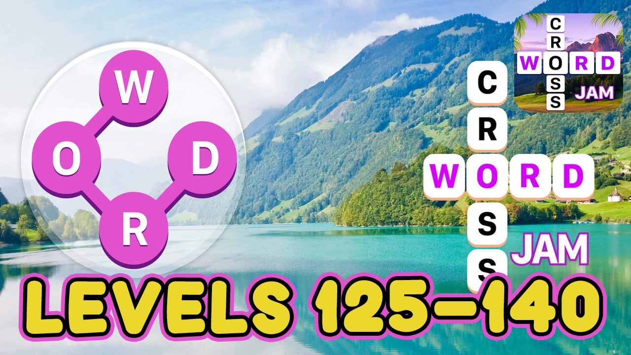 Crossword Jam Levels 125 - 140 Answers - YouTube