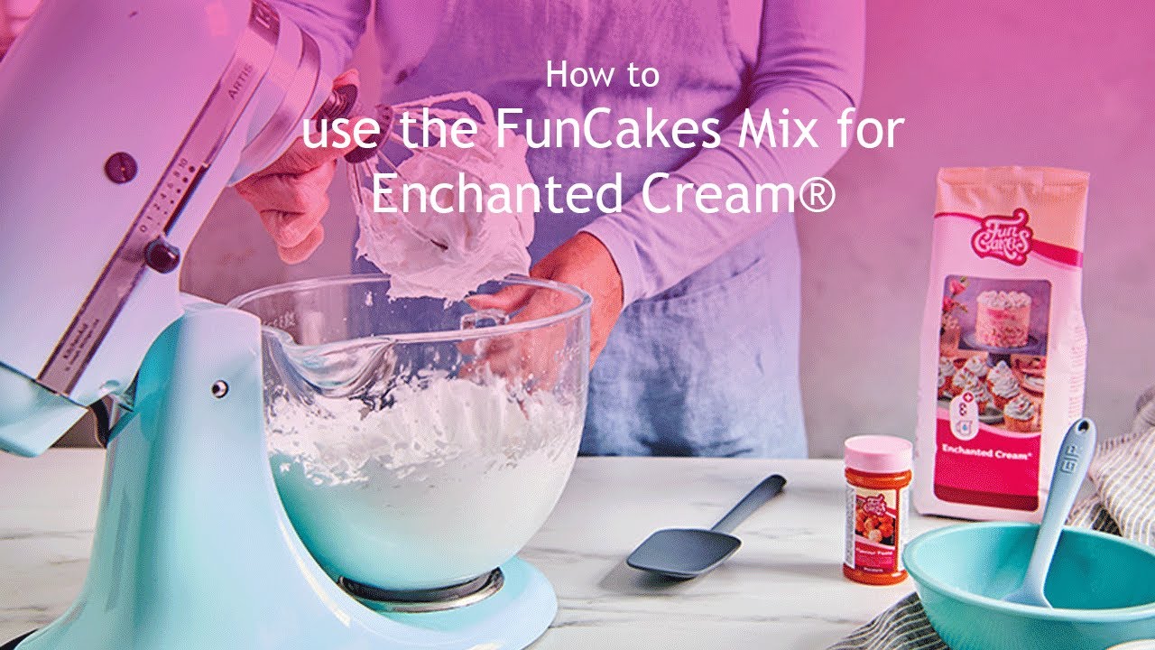 How to use the FunCakes Mix for Enchanted Cream® - YouTube