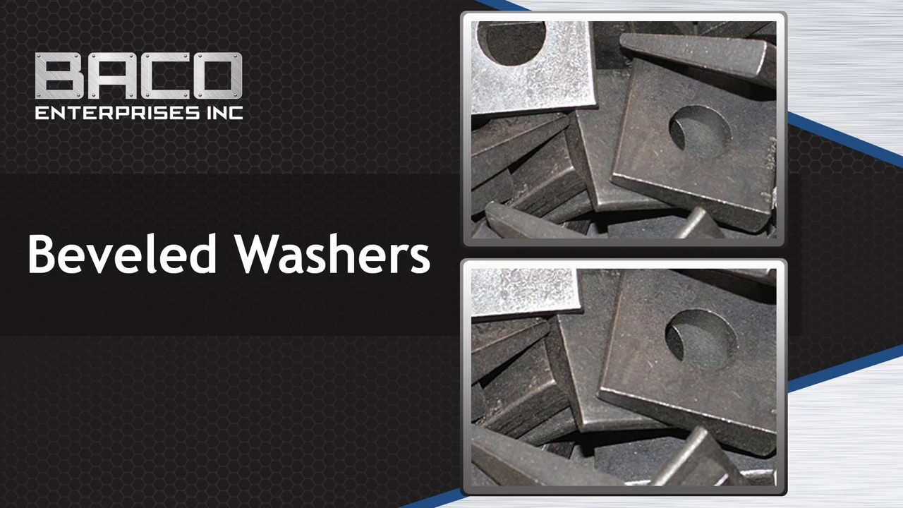 Beveled Washers From Baco Enterprises Inc. - YouTube