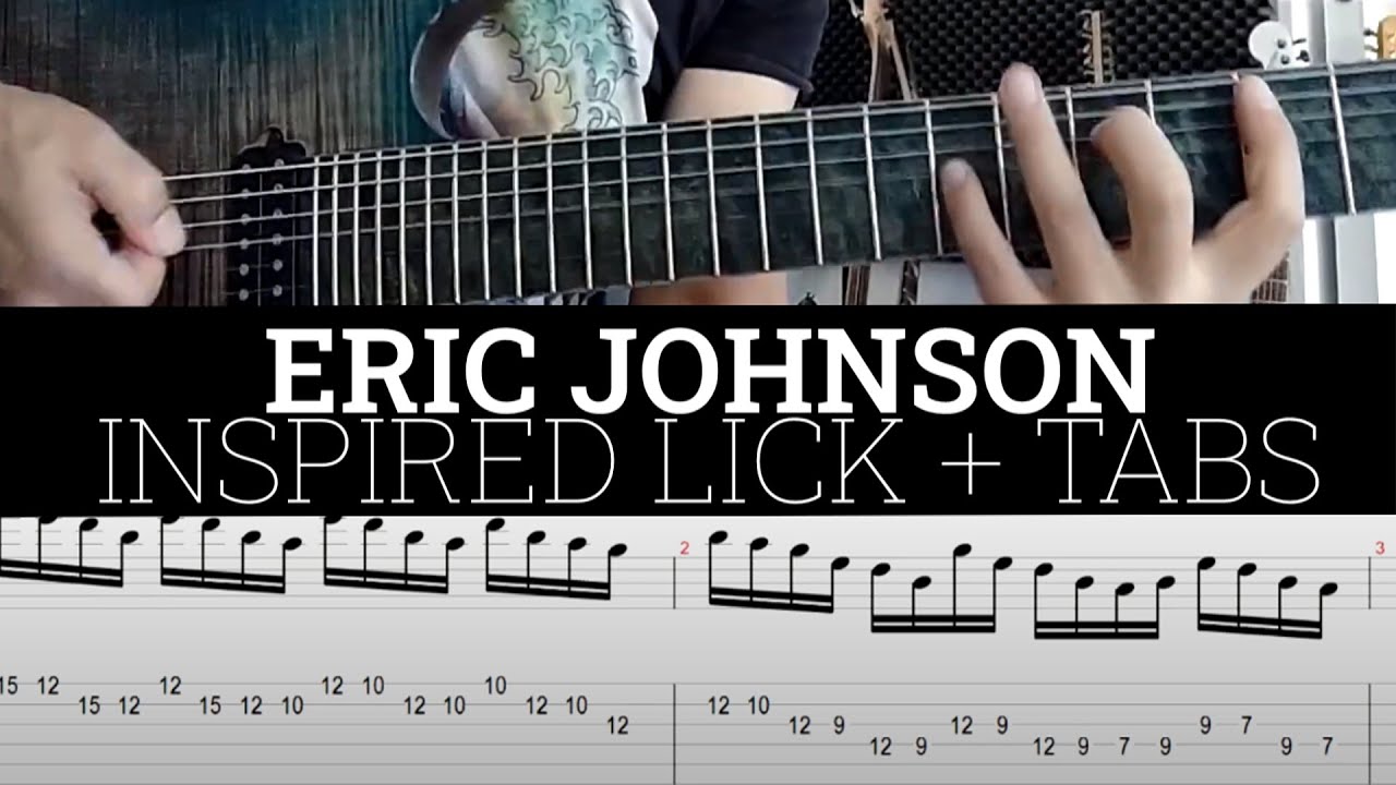 Eric Johnson inspired Lick + TABS - YouTube