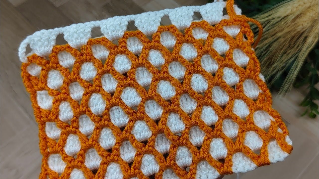 🌷 Magnificent 2-color knitting pattern 🌷 Very Easy knitting pattern 🌷 ...