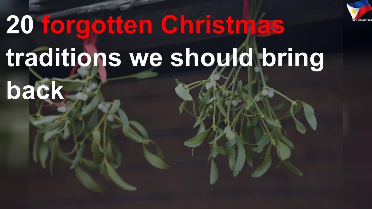 20 forgotten Christmas traditions we should bring back - YouTube