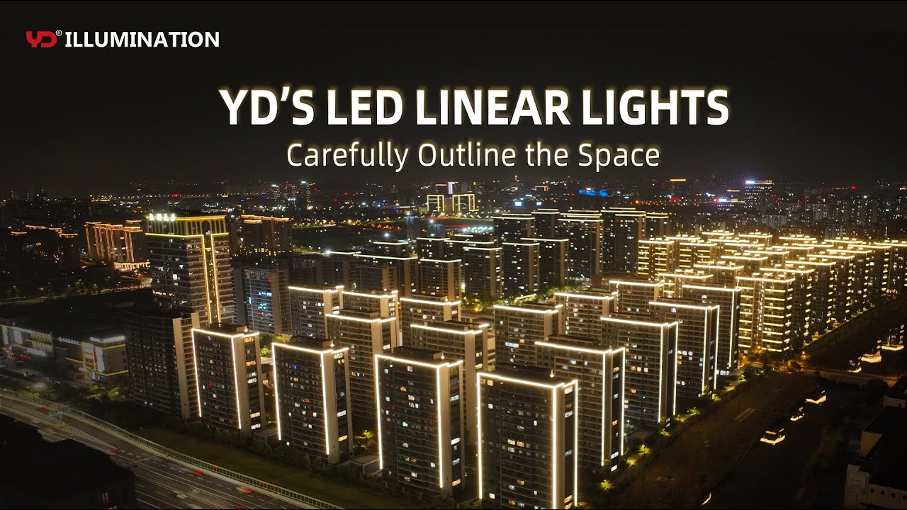 LED Linear lights elegantly outline the outdoor contours, making your ...