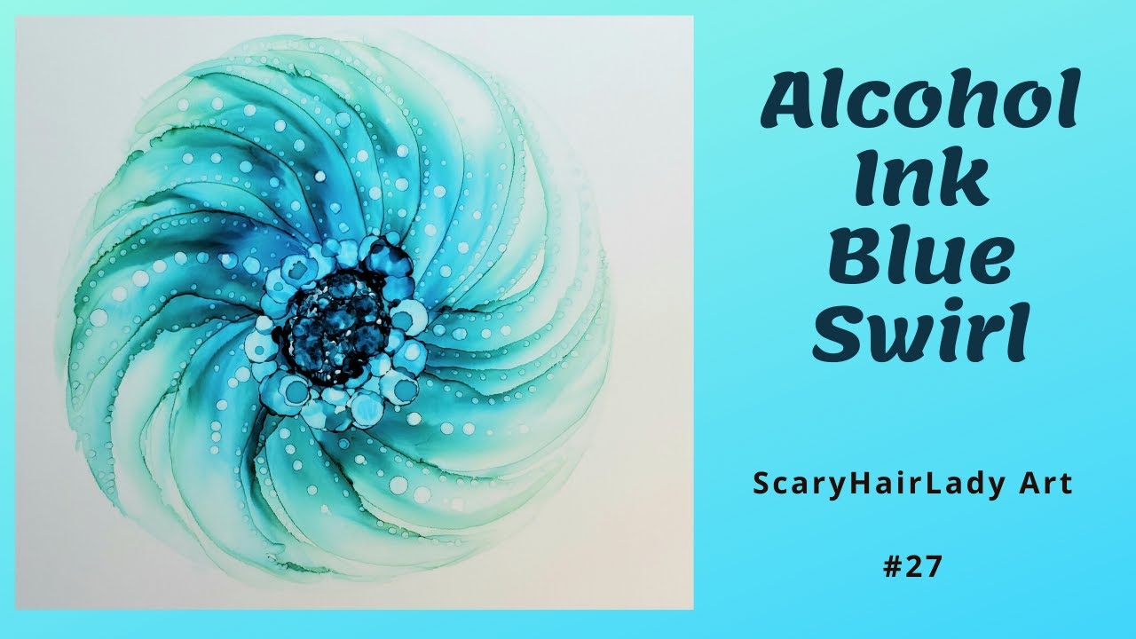 #27 Blue "Steam" Swirl design with Airbrush. - YouTube