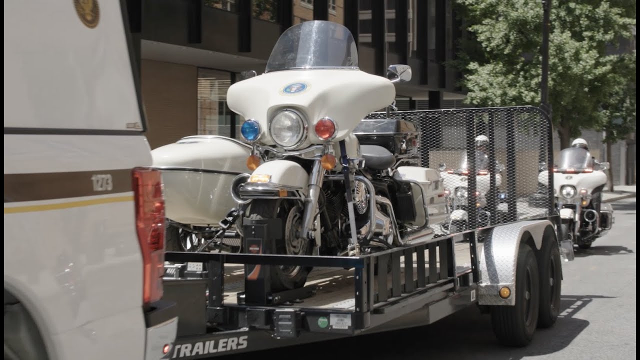 Historic Harley finds new home at Secret Service Headquarters - YouTube