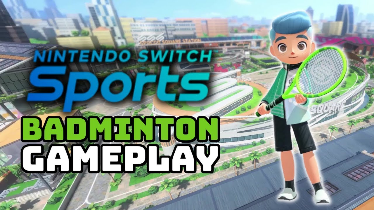 Nintendo Switch Sports - Badminton Gameplay - YouTube