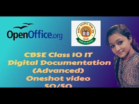 CBSE Class 10 IT: Unit I: Digital Documentation (Advanced) | Oneshot ...
