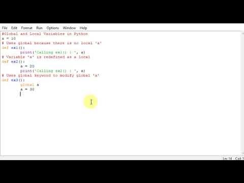 Global and Local Variables in Python - YouTube