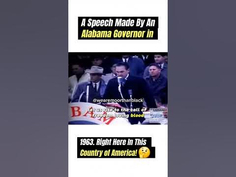 Alabama Governor George Wallace | Segregation Speech | 1963 - YouTube