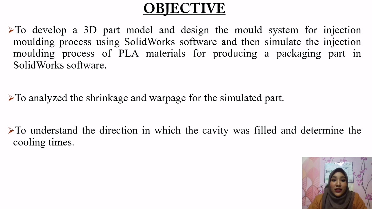 FYP1 PRESENTATION: Simulation of PLA Materials using SolidWorks for ...
