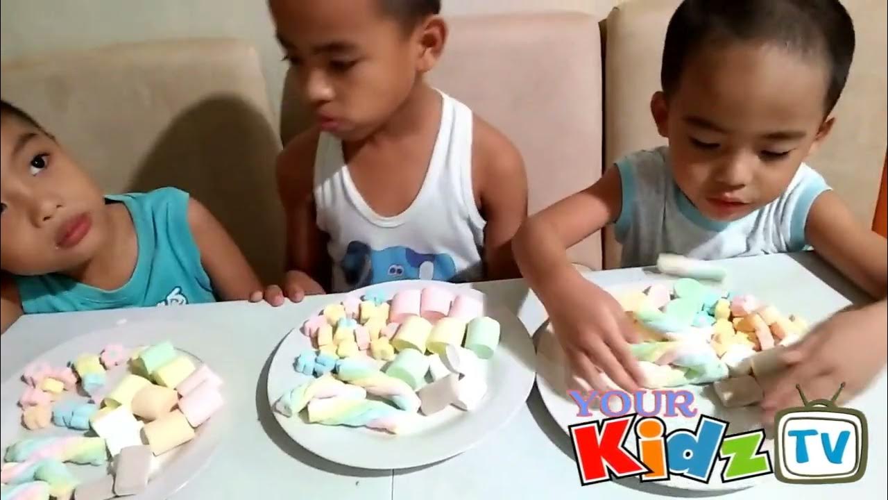 Marshmallow Eating Challenge YUMMY TASTE and FUN (YourKidzTV) - YouTube