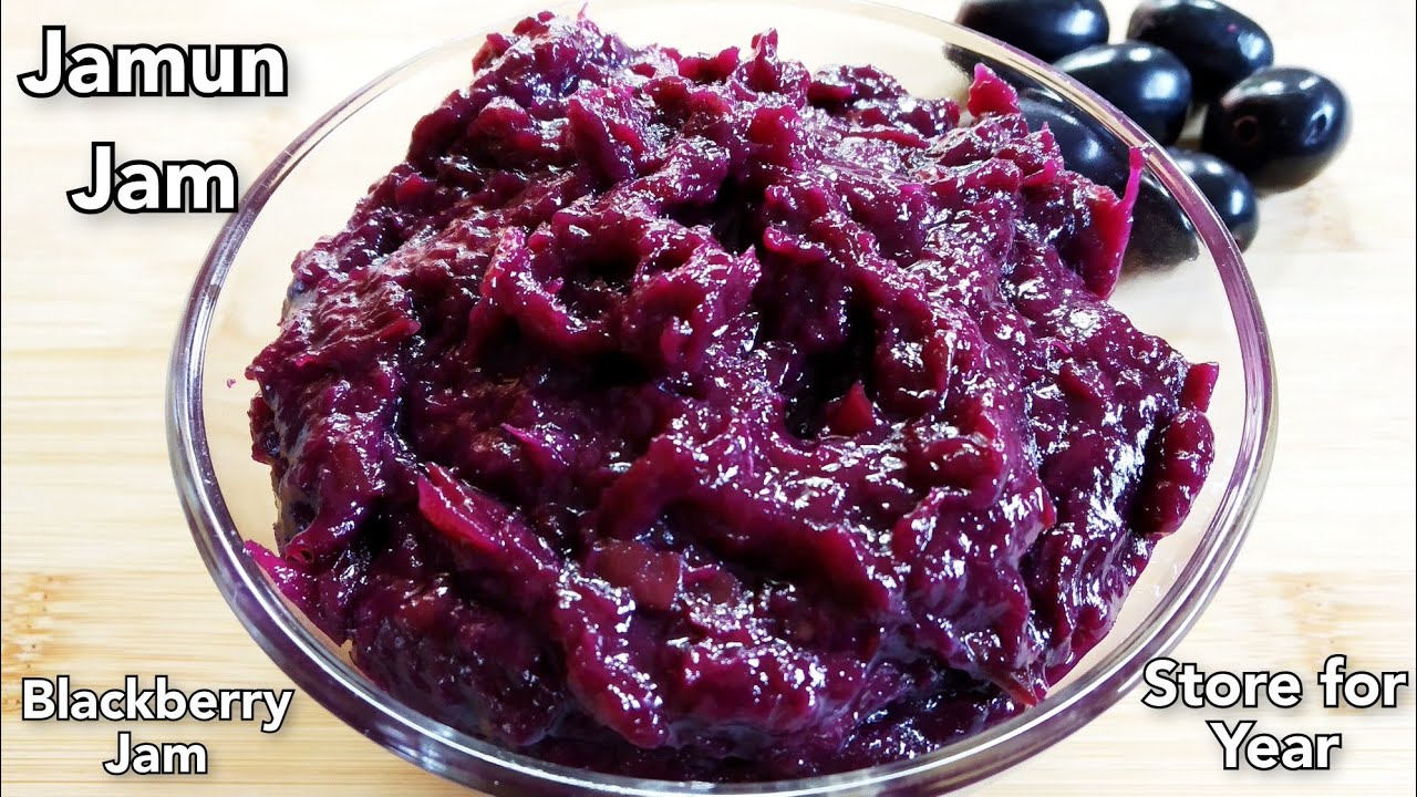 Jamun Jam Recipe Indian Blackberry Jam Jamun Recipe Black Plum Jam Easy ...