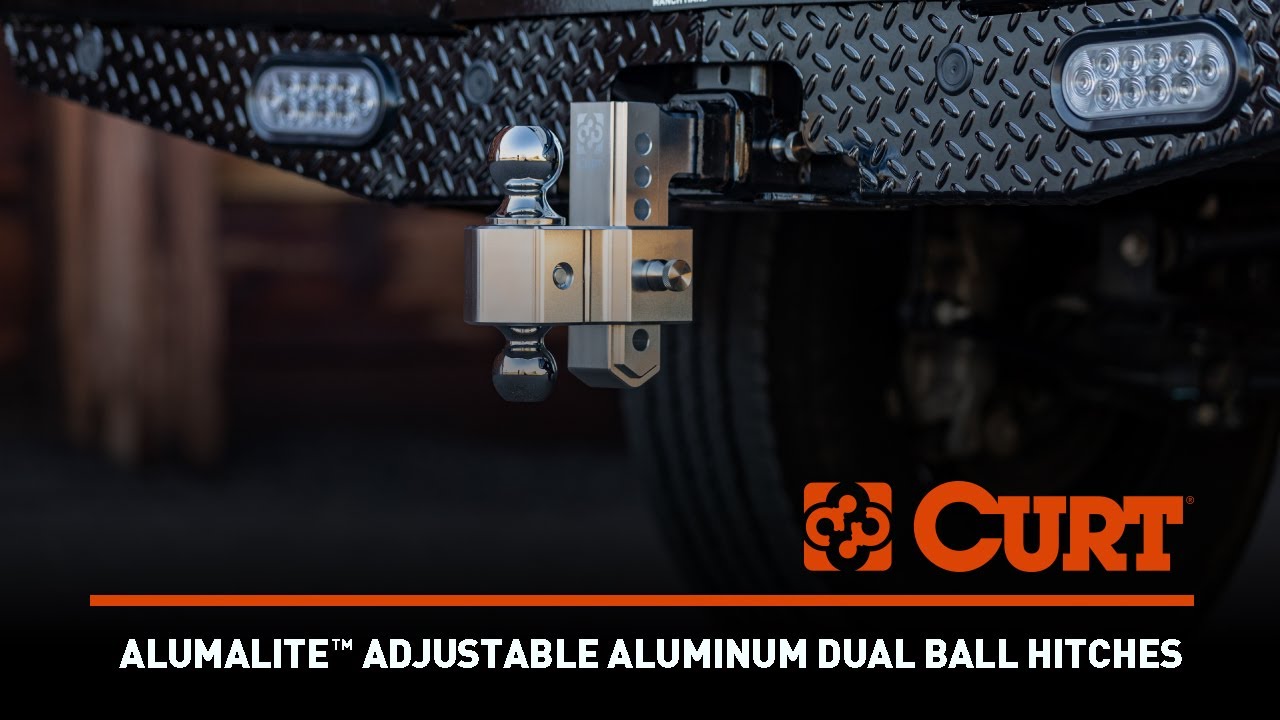 CURT AlumaLite™ Adjustable Aluminum Hitch with Dual Ball - YouTube