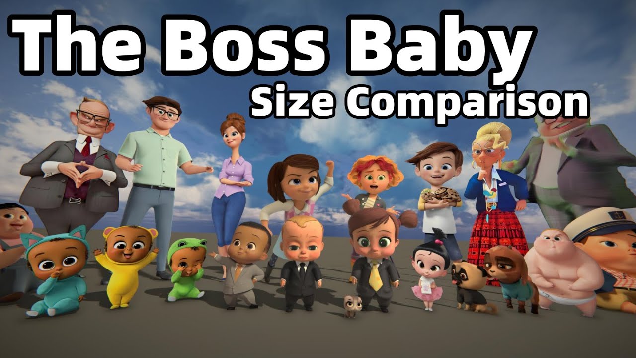 The Boss Baby Character Size Comparison - YouTube
