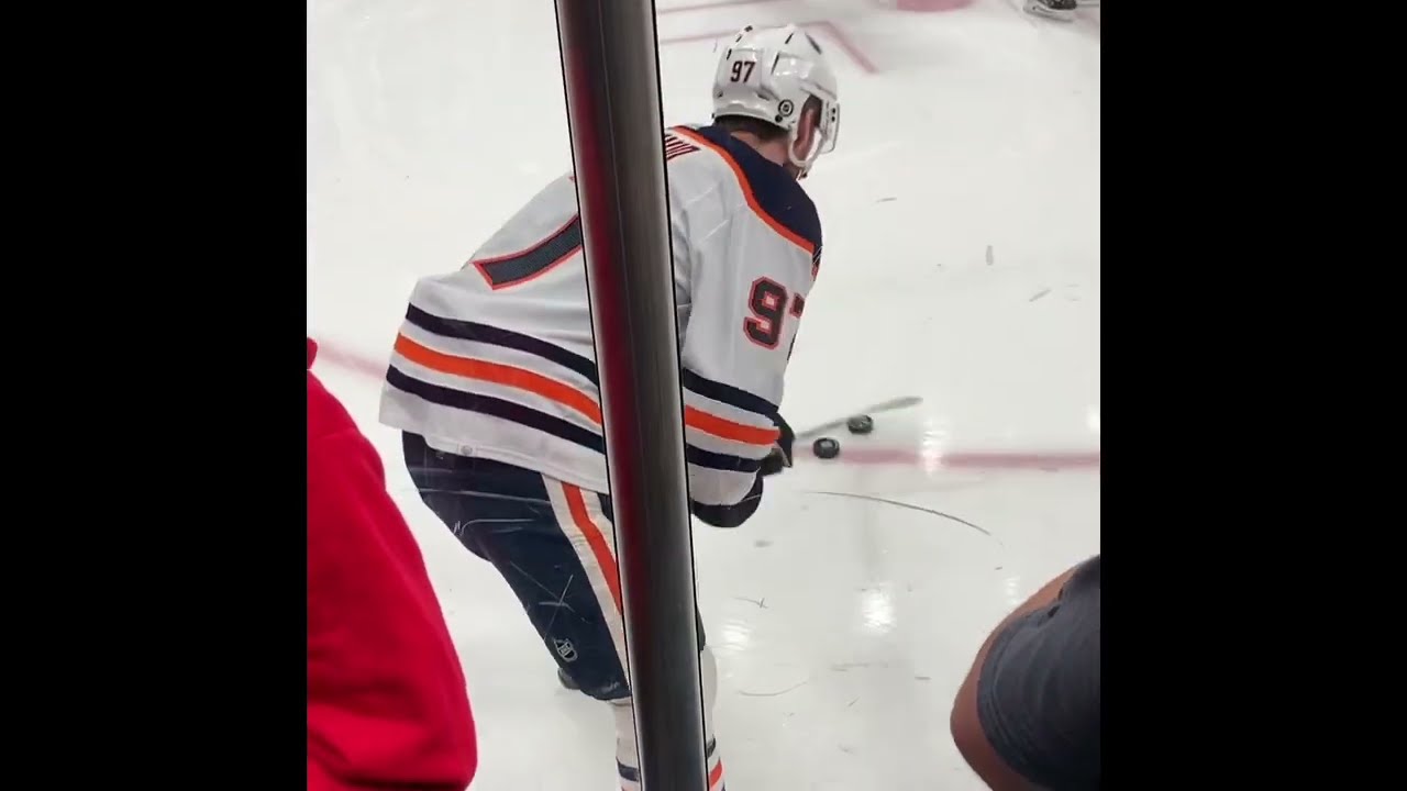 Connor McDavid Warmup. Fast Hands, Churning the Butter, Edge Work ...