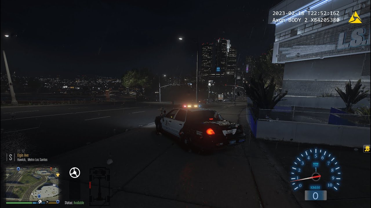 GTA 5 LAPD PATROL STREET RACING QUANTV INSANE GRAPHICS - YouTube