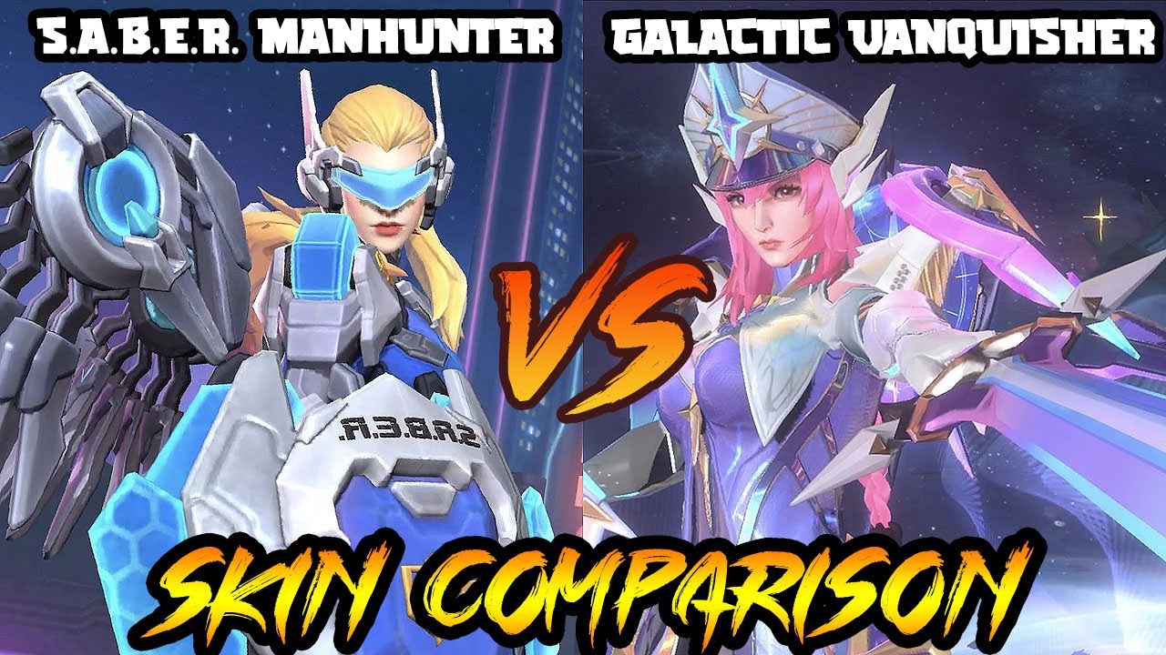 FREYA - GALACTIC VANQUISHER LEGEND SKIN VS. S.A.B.E.R. MANHUNTER SKIN ...