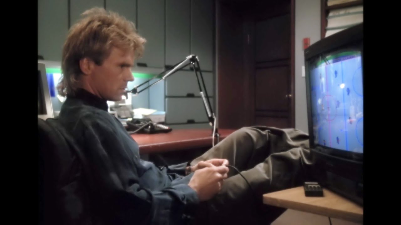 MacGyver's secret crime-fighting weapon... Slap Shot for the SEGA ...