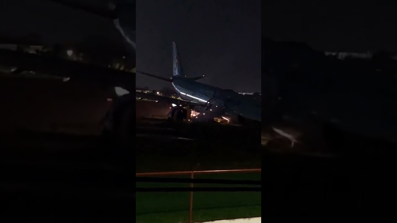 ข่าวด่วน Korean Air Flight KE631ไถลออกนอกรันเวย์ ขณะที่พยายามลงจอด ที่ ...