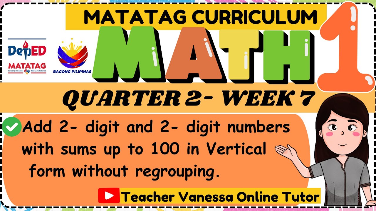 MATHEMATICS| GRADE 1 | QUARTER 2 | WEEK 7 | MATATAG - YouTube
