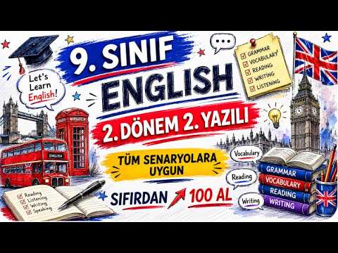 9.SINIF İNGİLİZCE 2.DÖNEM 2.YAZILI SORULARI ❗TÜM SENARYOLARI KAPSAR ❗