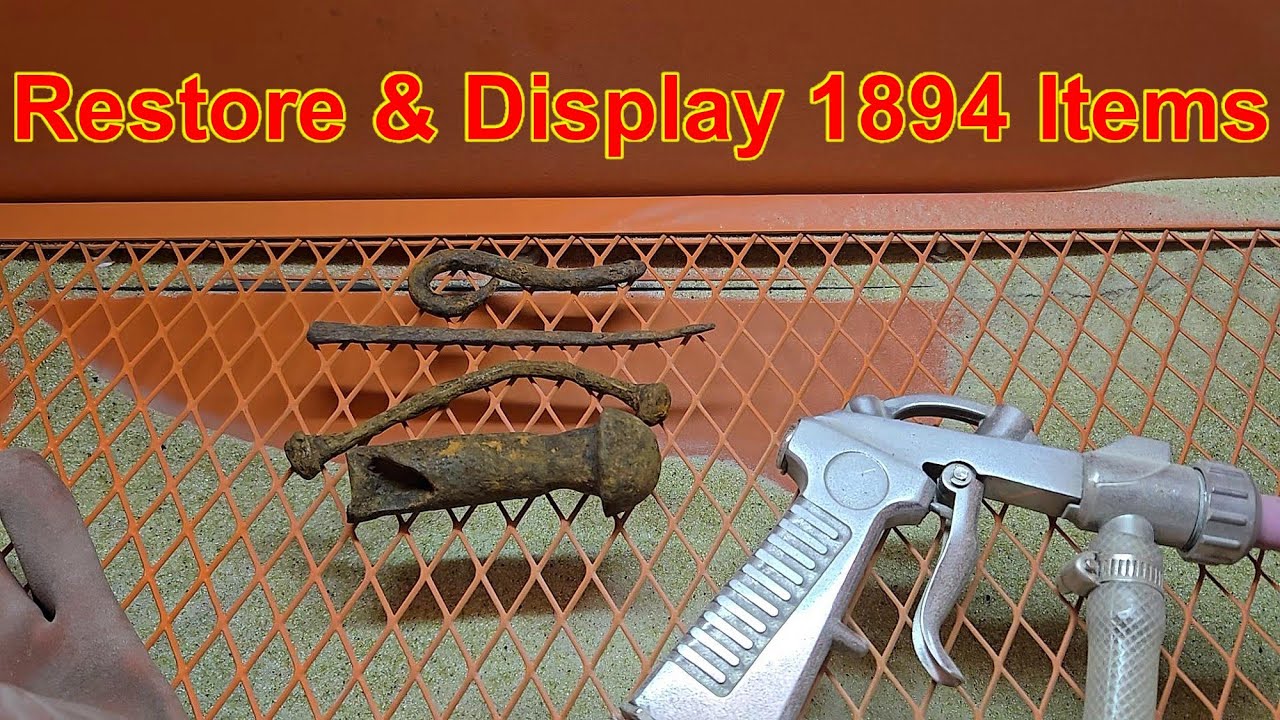 Cleaning Blasting1894 Train Wreck items for Display Box North West ...