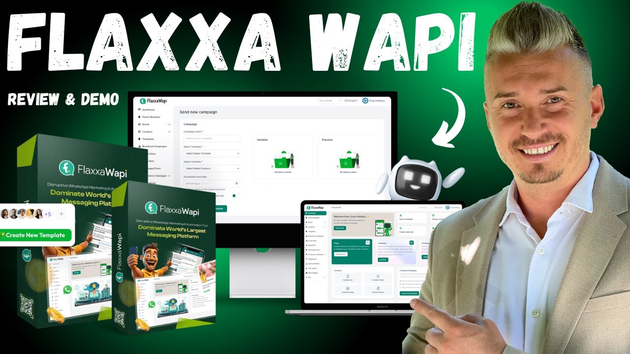 Flaxxa Wapi Review & Demo - WhatsApp Marketing & Automation Tool - YouTube