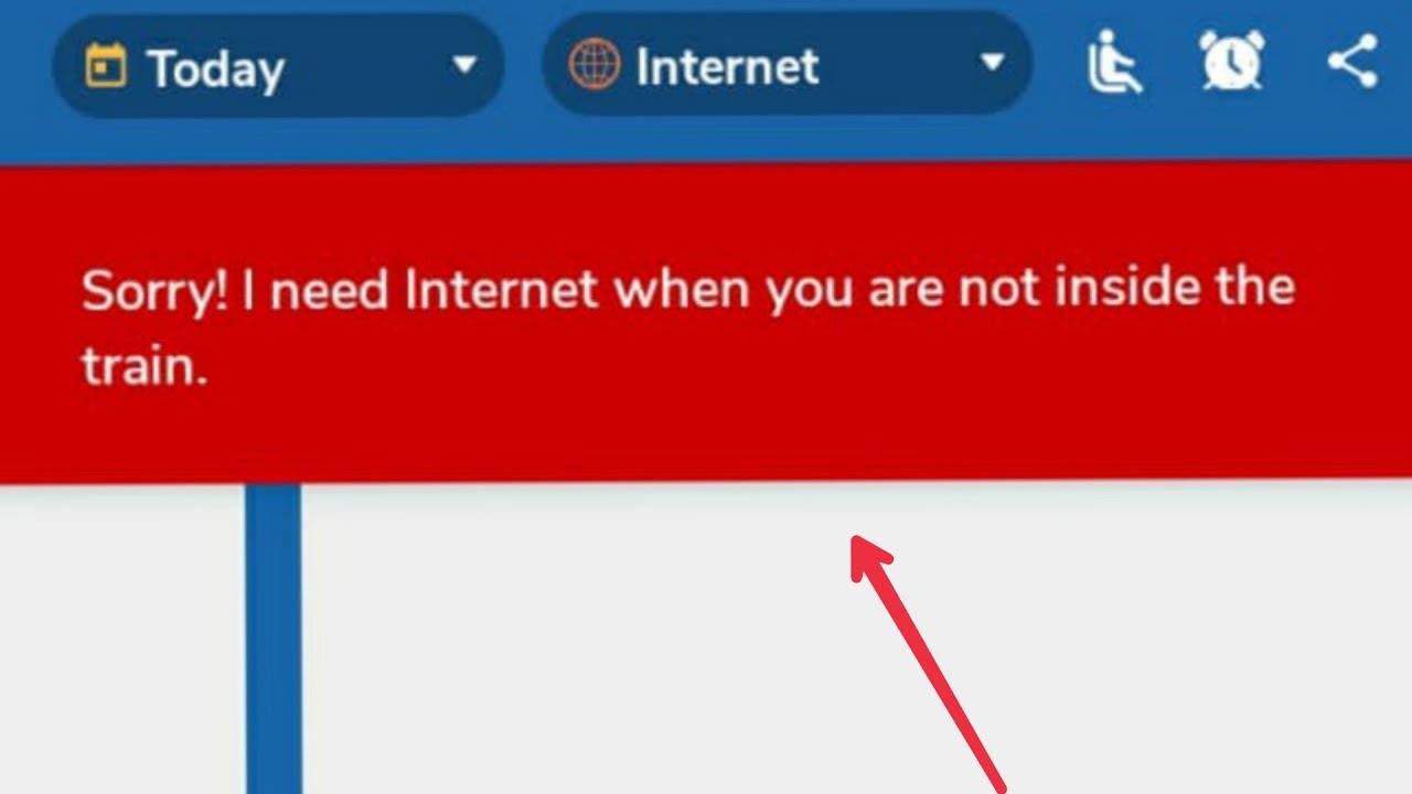 Where is My Train App Fix Sorry! Need Internet when you are not inside ...
