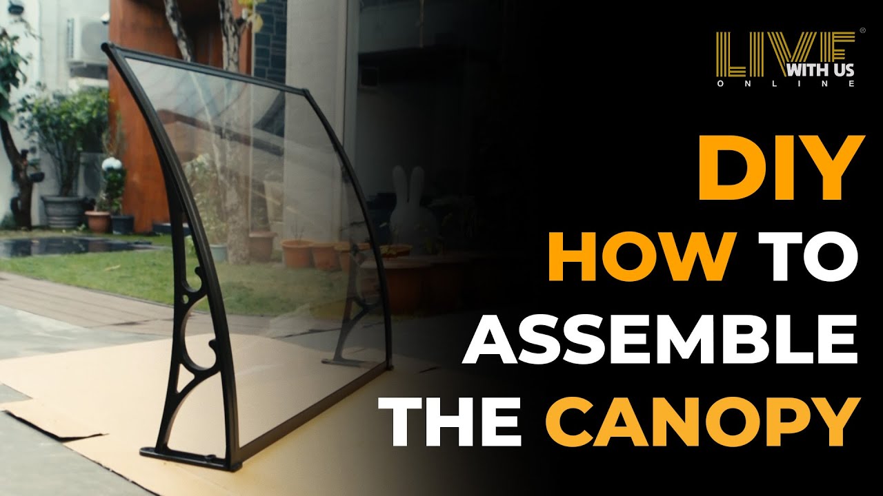 DIY BUILD A CANOPY | LIVE WITH US - YouTube