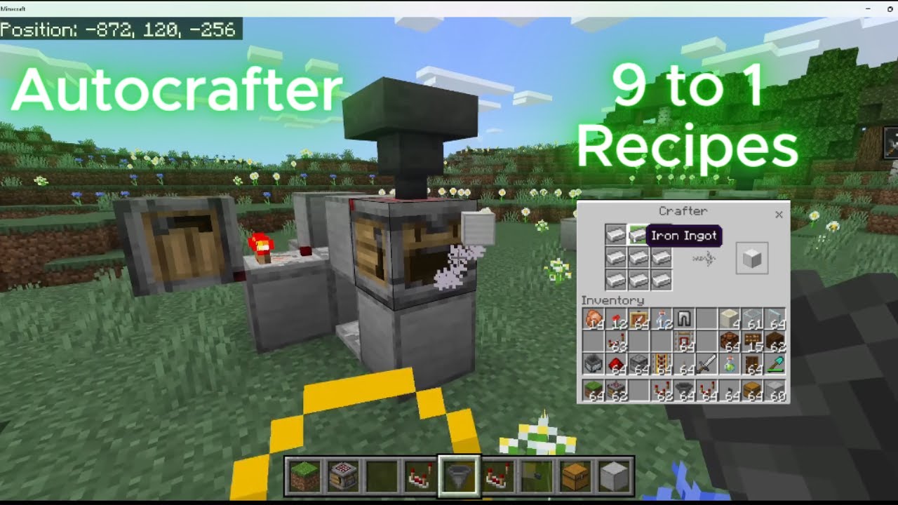 Auto-Crafting Machine! 🔄 Convert Bone Meal, Nuggets & More Instantly ...