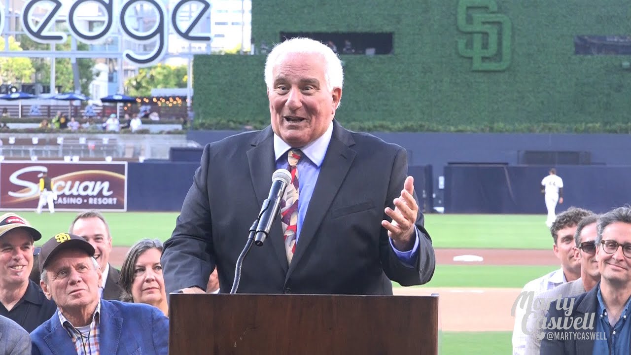 Ceremony highlights from Ted Leitner's induction into Padres Hall of ...