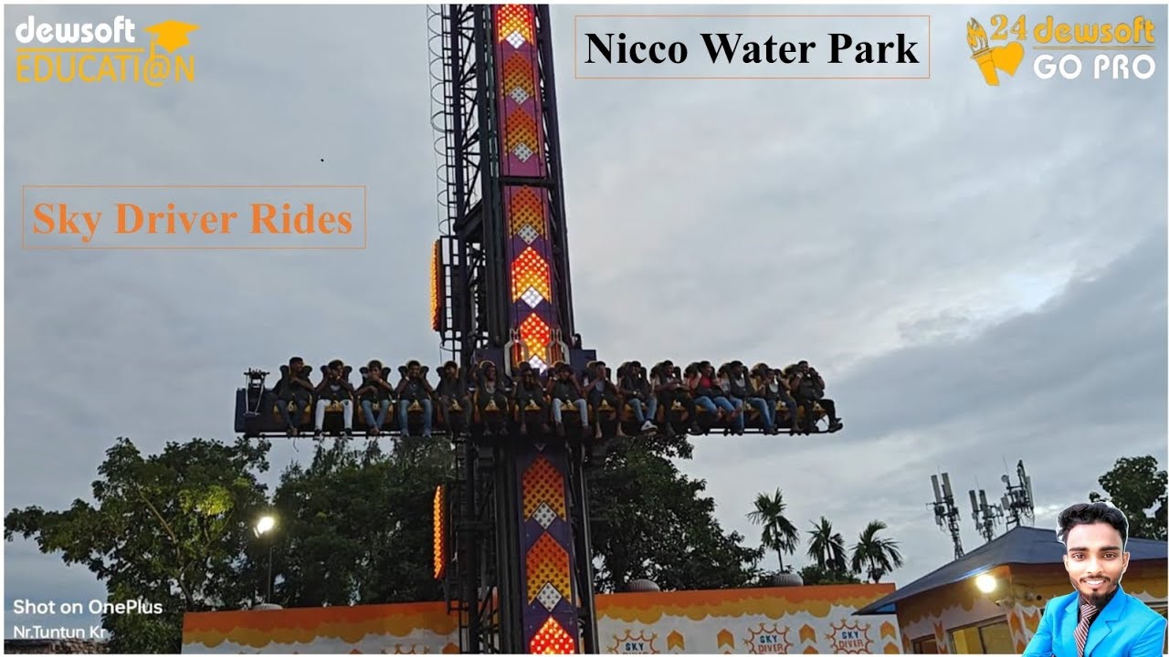 Nicco Water Park Sky Driver Rides Fully Enjoy - YouTube