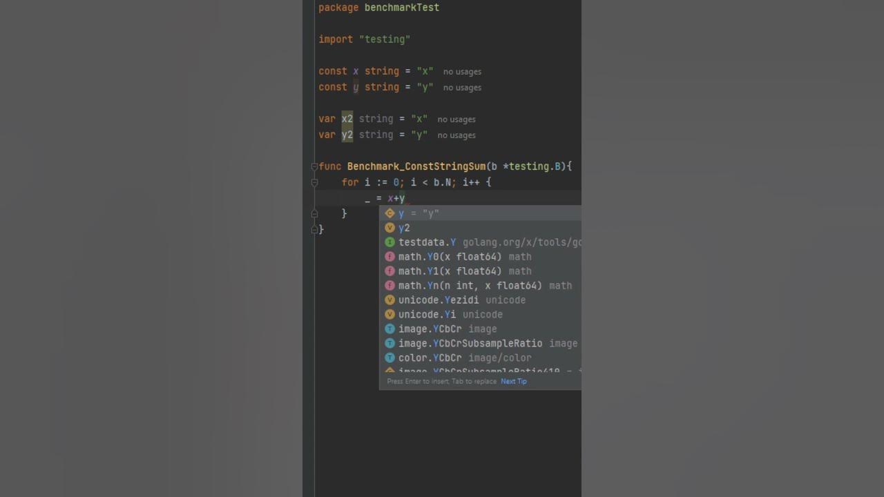 Golang Performance Optimization Constans Benchmark Golang Golanguage Golangtutorial Code