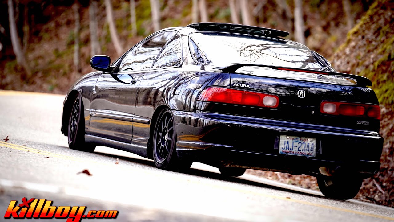 Integra GS-R Full Comptech exhaust clip - YouTube