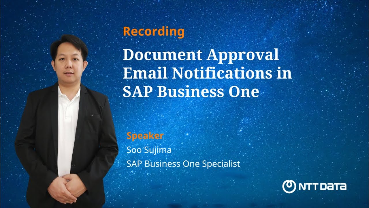 Document Approval Email Notifications in SAP Business One - YouTube
