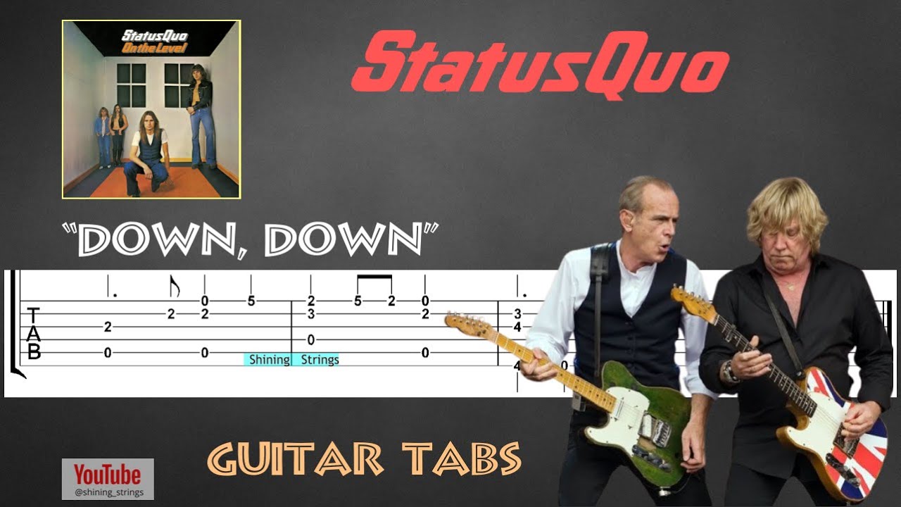 STATUS QUO - Down, Down - Guitar Tab | Lesson | Cover | Tutorial | 150 ...