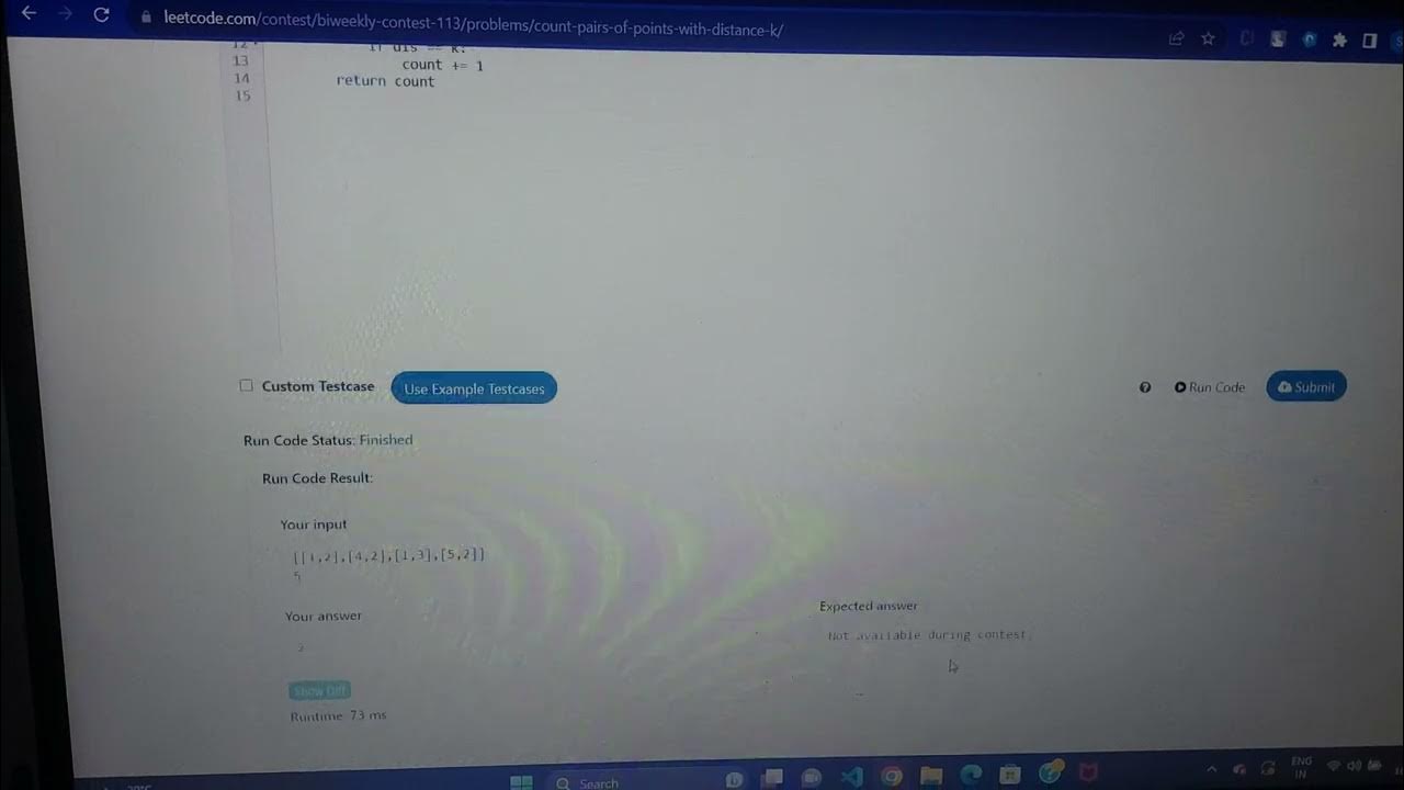 count pairs of points with distance K #leetcodechallenge #leetcode # ...