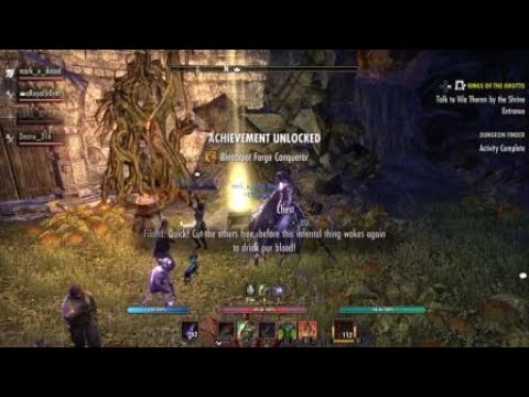 ESO Vet Bloodroot Forge: Final Boss (Tank POV) - YouTube