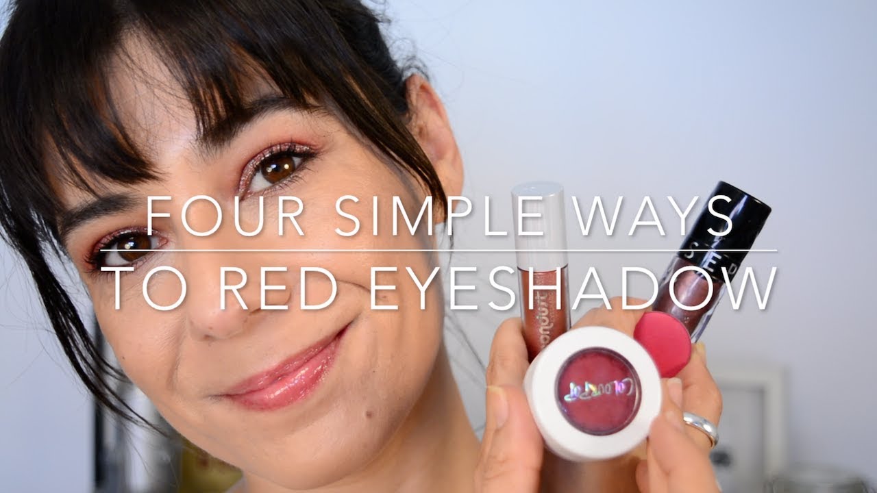 4 simple ways to red eyeshadow - YouTube
