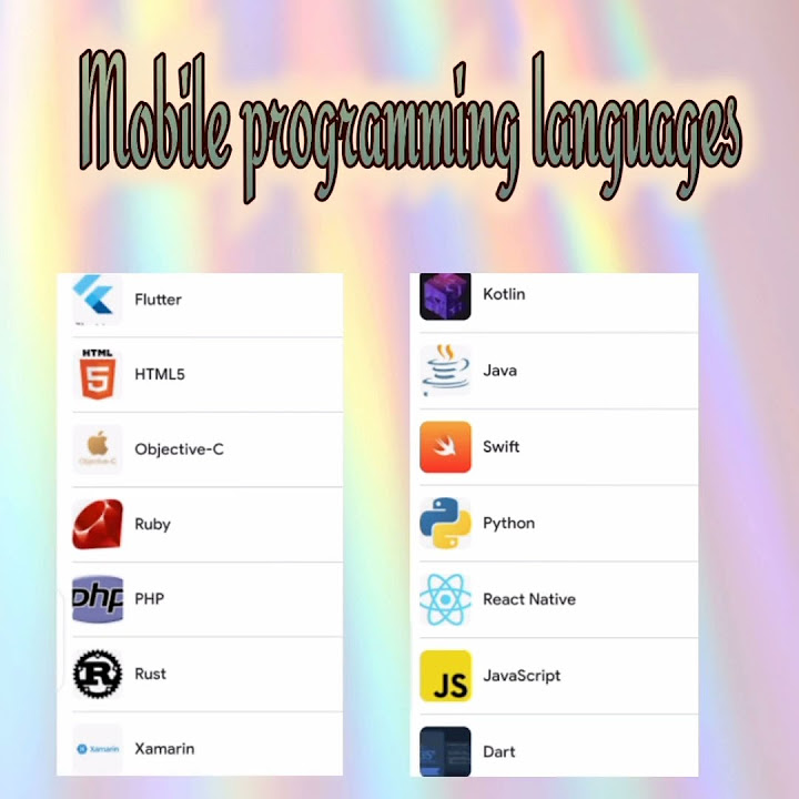 #Mobile Programming languages #Android app development #subscribe # ...