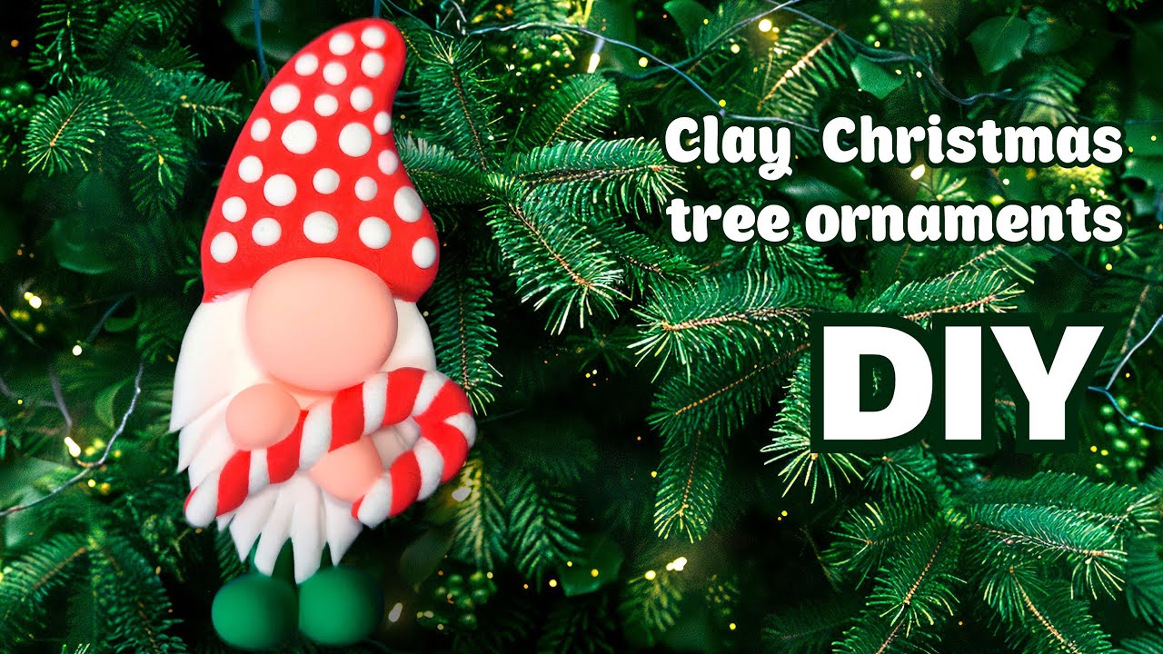 DIY| Air Dry Clay Christmas Gnome 🎅🎄🪄 | Whimsical Tree Ornament ...